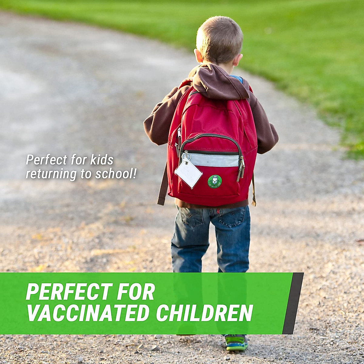 300 I Got My Flu Shot Stickers - 1.5 inch Round Circle Dots I Got Flu Shot Stickers - Vaccine Immunization Season Stickers - Green - 1 Roll of 300 Vaccine Stickers