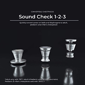 MDF Gold ProCardial Cardiology Stethoscope, Lightweight Titanium, Adult, Dual Head, Emerald Green Tube, Gold Chestpiece-Headset, MDF797TK21