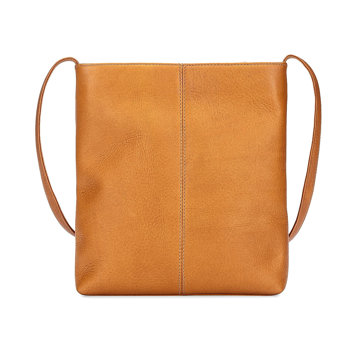 Le Donne Leather Hannah Crossbody – Premium Full Grain Colombian Leather Crossbody Bag - 10”x10”x2” (NAVY)