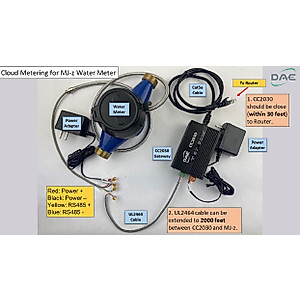 DAE MJ-100z 1" Encoded Water Meter with RS485 Communication, IP68, NPT Couplings, Gallons