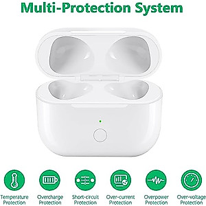 Avainaly Wireless Charging Case for AirPods 3rd Gen, Compatible for AirPod 3rd Generation Charging Case Replacement, Built-in 660 mAh Battery with Bluetooth Pairing Sync Button (White)