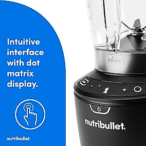 nutribullet SmartSense 5-speed, full-size blender, 1400 Watt- Matte Black
