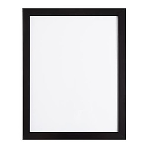 Set of 6 Picture Frames - 11x14 Photo Frame Set with Stand and Hooks for Gallery Wall or Family Portrait - Picture Wall Decor by Lavish Home (Black)