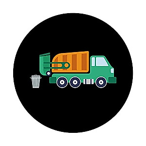 Garbage Truck Recycle Waste Trash Collector Earth Day PopSockets Swappable PopGrip