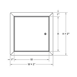 Best - 36" x 36" General Purpose Access Door with Flange