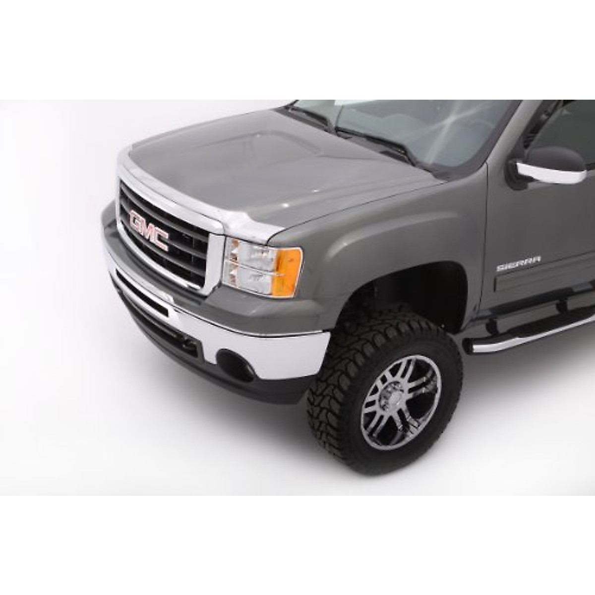 Auto Ventshade [AVS] Aeroskin Chrome Hood Protector | Low Profile, Chrome, 1 pc | 622003 | Fits 2007 - 2013 GMC Sierra 1500