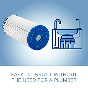 CFS COMPLETE FILTRATION SERVICES EST.2006 Compatible for HDX HDX4PF4 Pleated High Flow Whole House Water Filter: Reduces Sediment - 30 Micron Water Filters 2 Pack