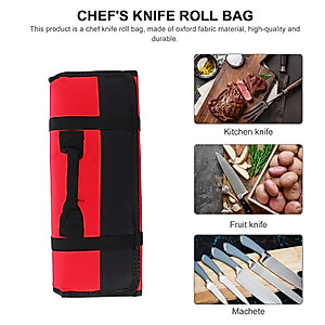 Luxshiny 22 Slots Chef Knife Roll Bag, Portable Knife Cases Organizer Knife bag holders Knife Roll Case Pocket Chef Knife Carrying Case Roller Bag