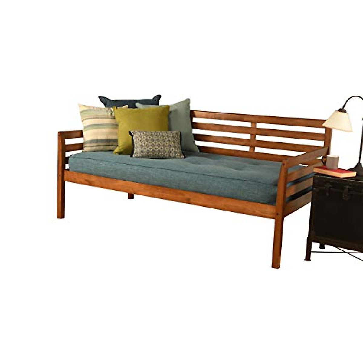 Kodiak Furniture Boho Daybed, Linen Aqua Mattress