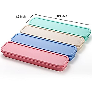 Nicunom 16 Pack Portable Travel Tableware Storage Case Only, Travel Utensil Cutlery Carrying Bag Case, Portable Flatware Organzier Case for Fork Spoon Straw Chopsticks in Camping Travel Picnic Office