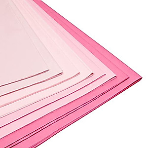 160 Sheets Bulk Tissue Paper for Gift Wrapping Bags, Valentines DIY Crafts, 4 Pink Colors, 15 x 20 in