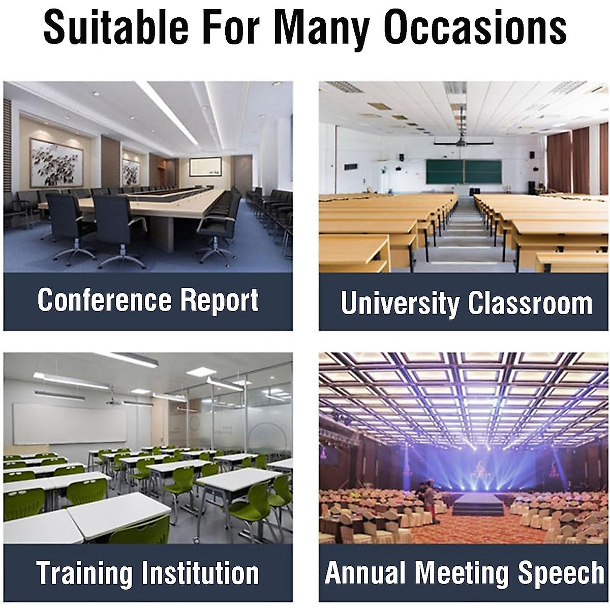 Portable Speaker Podium Stand Clear Acrylic Lecterns Height Adjustable Podium Firm and Stable Base Pulpits Speaking Lectern