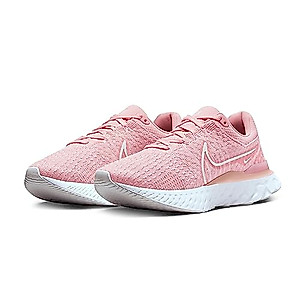 Nike Womens React Infinity Run FK 3 Running Trainers DD3024 Sneakers Shoes (UK 4.5 US 7 EU 38, Pink Glaze White Pink Foam 600)