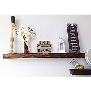 Wedding Countdown Calendar Wooden Blocks - Engagement Gifts - Bride to Be - Bridal Shower Gifts - Bride Gifts - Engagement Gifts for Couples - Engaged - Rustic Finish with Black Numbers