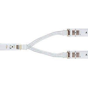 Litcessory Splitter for Philips Hue Lightstrip Plus (2 Pack, White - Micro 6-PIN V4)