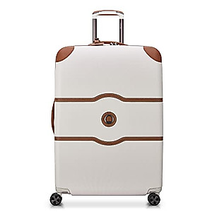 DELSEY Paris Chatelet Hardside 2.0 Luggage with Spinner Wheels, Angora, Checked-Medium 24 Inch