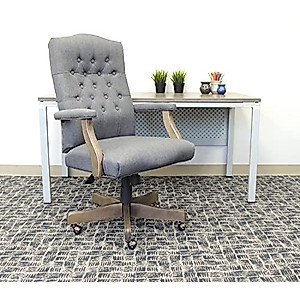Boss Office Products Executive Commercial Swivel Chair, Slate Grey