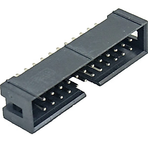 whiteeeen 20pcs 2 x 12 24 Pins 2.54mm IDC Socket Straight Male Box Header Connector