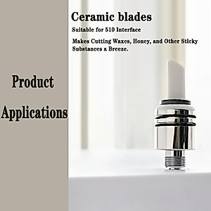 RUIVEO Ceramic Hot Knife Tip,Multi-Tool Ceramic Knife Tip for Slicing Wax or Viscous oil etc (1)