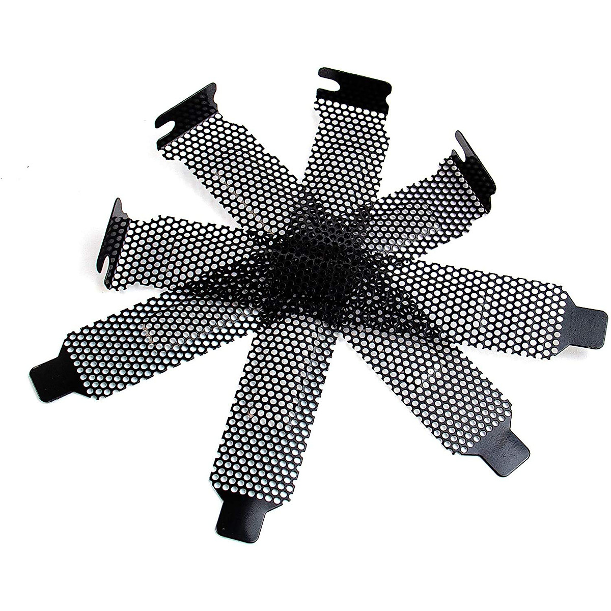 AUEAR, 10 Pack Black PCI Slot Cover Hard Steel Filter Blanking Plate with Screws