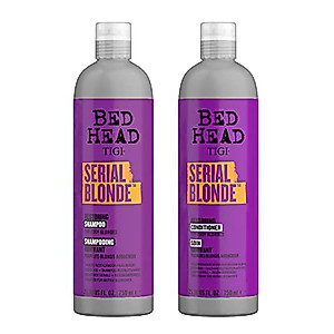 TIGI Bed Head Shampoo & Conditioner For Damaged Blonde Hair Serial Blonde With Hydrolyzed Keratin 2 x 25.36 fl oz