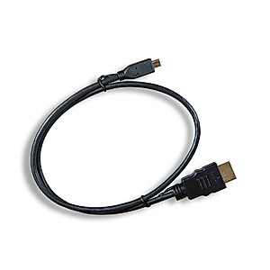 Cablelera Micro HDMI to HDMI 34AWG 1', Black Color (ZC95B1MM-01)