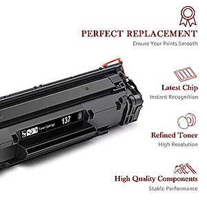 Toner Kingdom Compatible Toner Cartridge Replacement for Canon 137 CRG137 ImageClass D570 MF236n LBP151dw MF247dw MF249dw MF232w MF242dw MF244dw MF216n MF227dw MF212w Laser Printer Ink(Black, 2-Pack)
