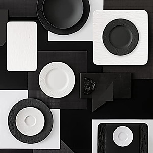 Villeroy & Boch Manufacture Rock Blanc Salad Plate, 8.5 in, Premium Porcelain, White