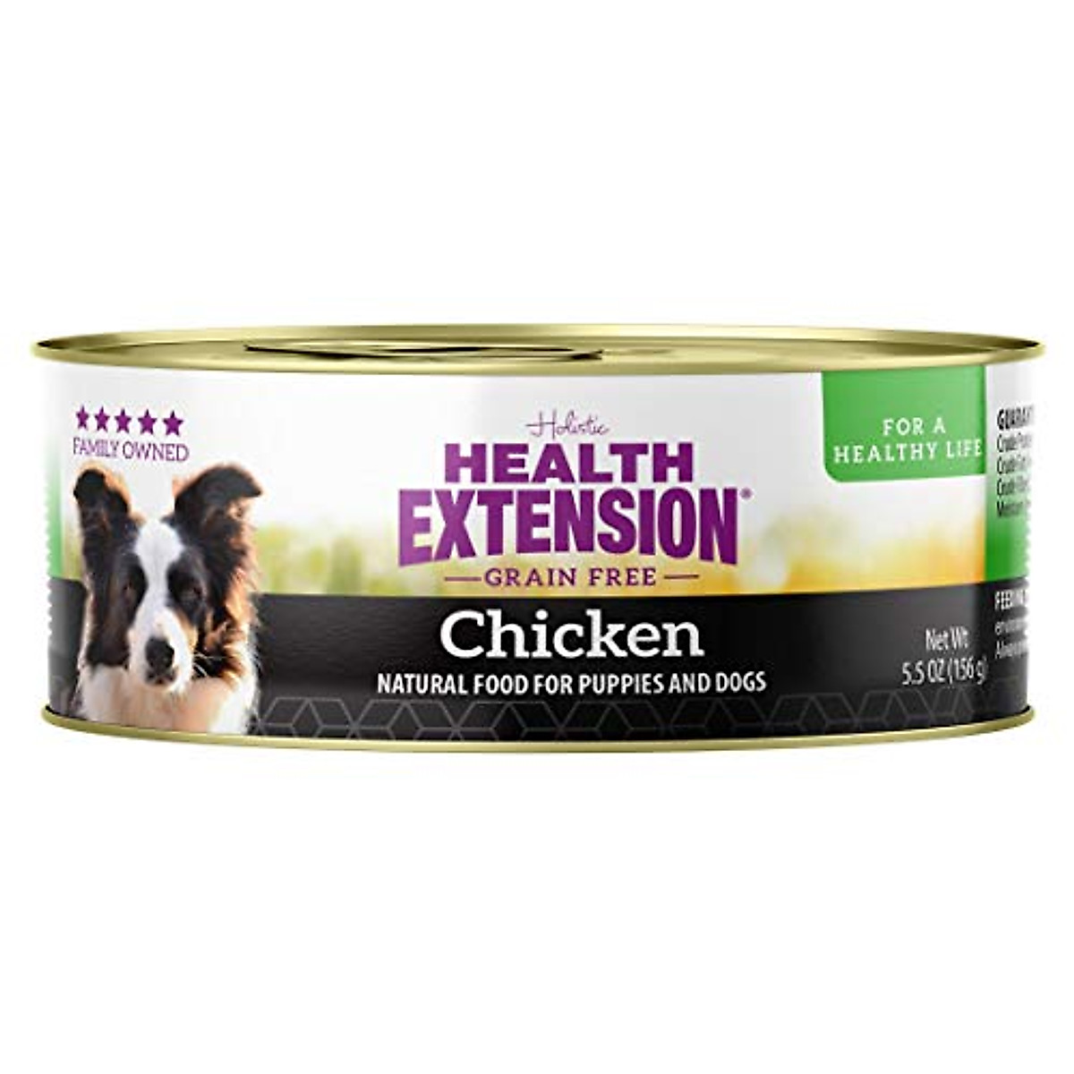 Health Extension Wet Dog Food, Gluten and Grain-Free, Healthy Natural Food Canned for Puppies, Chicken Recipe (5.5 Oz / 156 g) (Pack of 24)