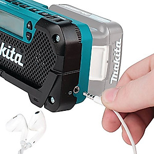 Makita RM02 12V max CXT® Lithium-Ion Cordless Compact Job Site Radio, Tool Only