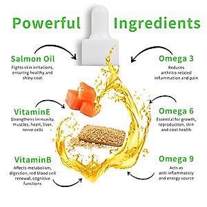 Hemp Oil for Cats - Calm Your Feline Friend with Hemp Oil,Help Pets with Joint Pain,Anti-Inflammatory，Anxiety Stress ，Skin and Coat Health，Cat Calming