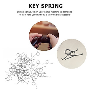 MILISTEN 50pcs Button Spring Controller Spring Metal Game Machine Spring Replacement Spring Metal Gamepad Spring Metal Metal Buttons Game Console l2 Iron