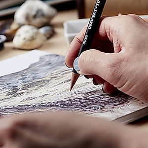 Derwent Tinted Charcoal Pencils, 4mm Core, Metal Tin, 24 Count (2301691)