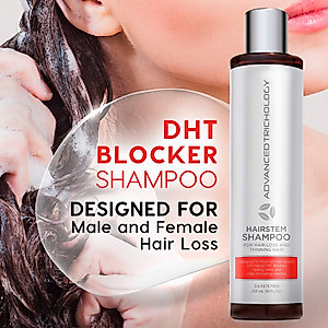 HairStem DHT Blocker Hair Growth Shampoo Products with Biotin, Saw Palmetto - Clinically Developed - Hair Loss Products Treatments- 10oz