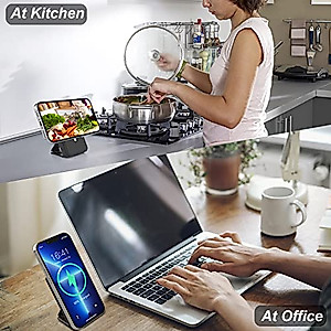 AOGUERBE Magnetic Power Bank, 10000mAh Foldable Wireless Portable Charger with USB-C Cable LED Display, Mag-Safe Battery Pack 22.5W PD Fast Charging for iPhone 14/13/12 Pro/Pro Max/Plus/Mini, Black