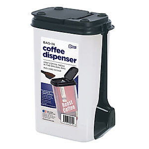 Buddeez Coffee Bean Storage Container - Coffee Canister With Spoon, Coffee Buddy, Suitable for Whole Beans & Ground Coffee, Pantry Organization And Storage For Food, Sugar, Flour, Tea, and More!
