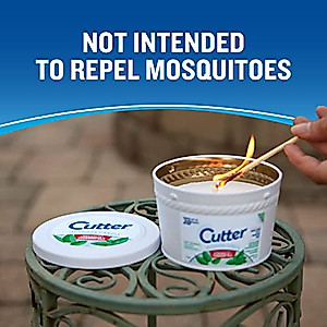 Cutter Citronella and Cornmint Outdoor Candle, 11 ounces, Made with Soy Wax for Outdoor Use