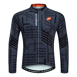 sponeed Mens Road Bike Jersey Cycling Tights Quick Dry Pockets Bicycle Kit 4D Padded Set L Grey Multi