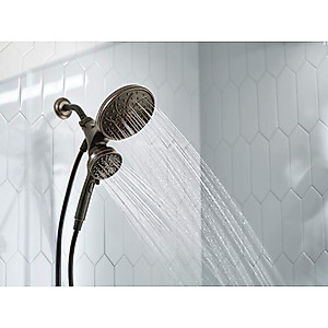 Brecklyn Single-Handle 6-Spray 1.75 GPM Shower Faucet with Valve in Mediterranean Bronze (Valve Included)