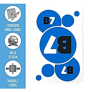 Regal Games - Standard Bingo Calling Cards - 2.5" x 3.5" - High Contrast Numbers & Letters - Durable Plastic Coating - Cardstock - 75 Count (B1 - O75)