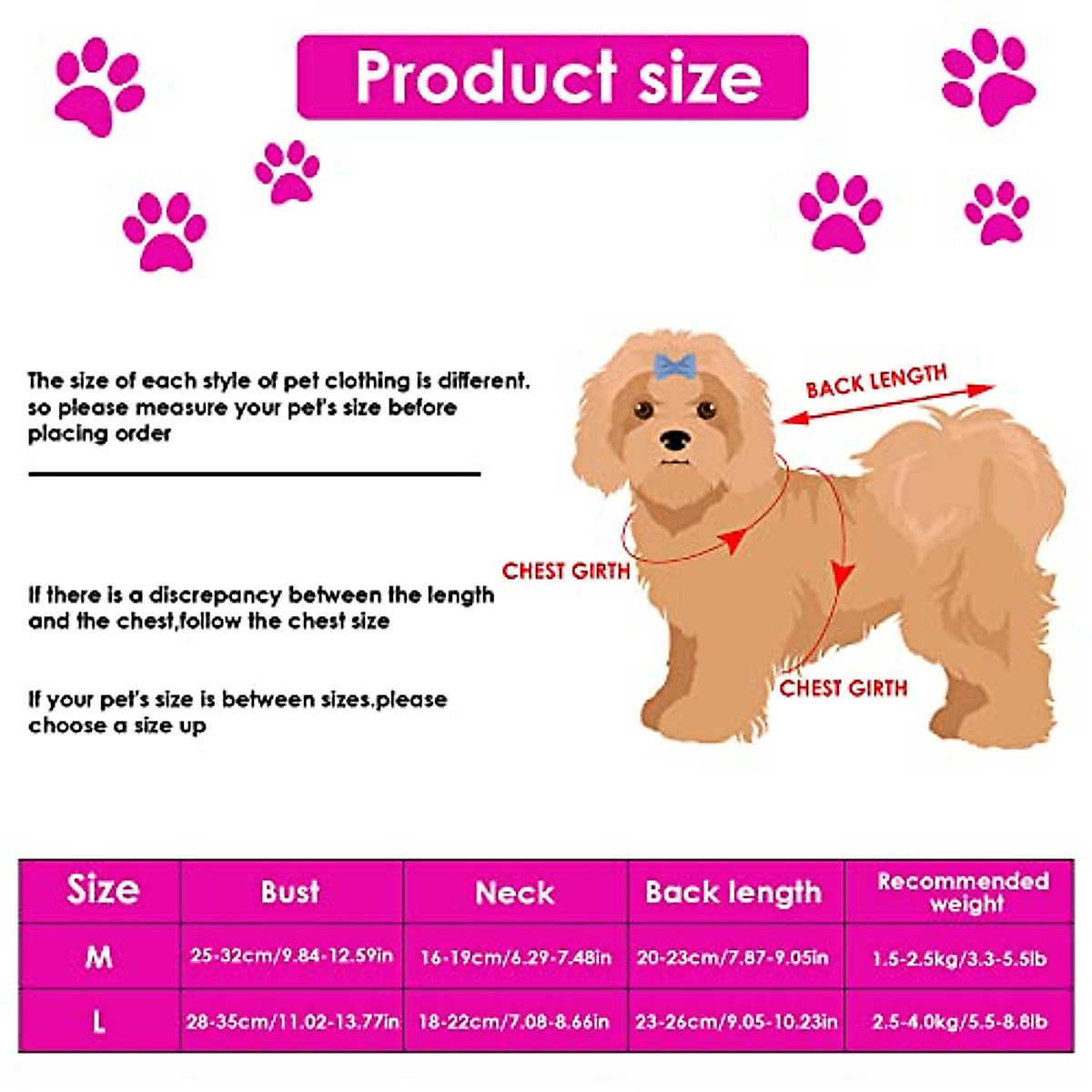 cobee Dog Sweaters for Small Dogs, Classic Solid Color Knitwear Winter Male/Female Dog Clothes Warm Puppy Coat Pet Costume Clothing for Small Dog Cute Christmas Pet Sweater(M Size, Rose Red)