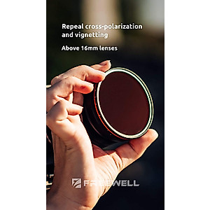 Freewell 58mm Threaded Hard Stop Variable ND Filter All Day 2 to 5 Stop & 6 to 9 Stop - 2Pack