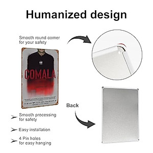 Comala posters Tin Sign Cafe bar Home Wall Art Decoration Retro Metal Tin Sign 8x12 inch