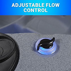 Essential Hot Tubs 34-Jet Lakeside EX Hot Tub, Seats 5, Lounger Seating with 2 Oversized 14-Port Jets, Powered by 5-Peak HP Pump, Gray Granite/Charcoal Gray