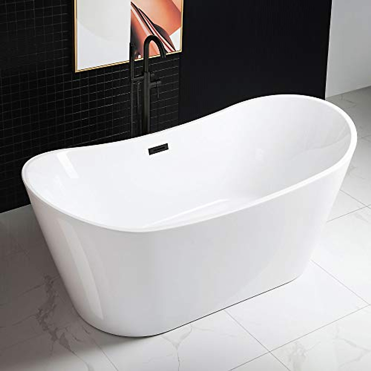 WOODBRIDGE B0010-MB-Drain &O Bathtub, White