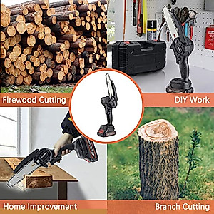 Mini Chainsaw Battery Replacement, 24V 2000mAh Rechargeable Battery, Cordless Electric Portable Handheld Chainsaw Accessories (Model 2)