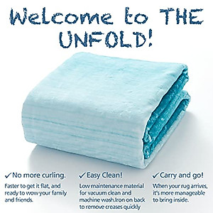 jinchan Area Rug 3x5 Blue Twilight Rug Modern Abstract Entryway Rug Accent Rug Indoor Ombre Print Mat Low Pile Soft Carpet Contemporary Floor Cover for Kitchen Bedroom Decor Non Slip