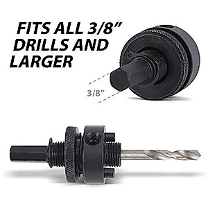 GoSports 6 inch Hole Saw - Heavy-Duty Steel Design - Great for Making Cornhole Boards