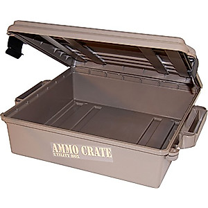 MTM ACR5-72 ACR5 Ammo Crate Utility Box, Brown, Medium&MTM ACR4-18 Ammo Crate Utility Box,Green,Medium