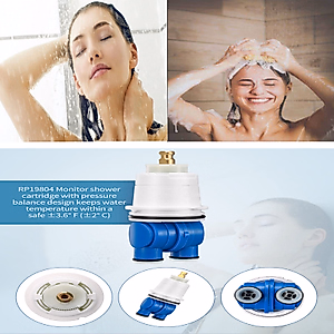 RP19804 Shower Cartridge Assembly Compatible with 1300/1400 Series Faucet Tub, RP19804 Pressure Balance Cartridge Compatible with Single-Handle Monitor Shower (1993~2007)